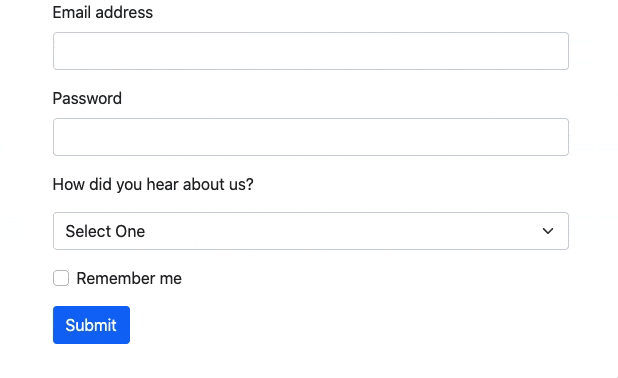 How To Create Web Forms In Bootstrap Css Examples